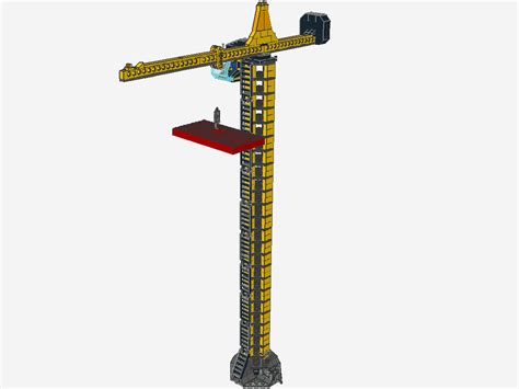 Lego Moc Tower Crane By Antarctica Rebrickable Build With Lego