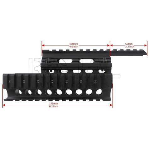 Tac Vector Optics Vector Ak Series Handguard Quad Rail System Rojal
