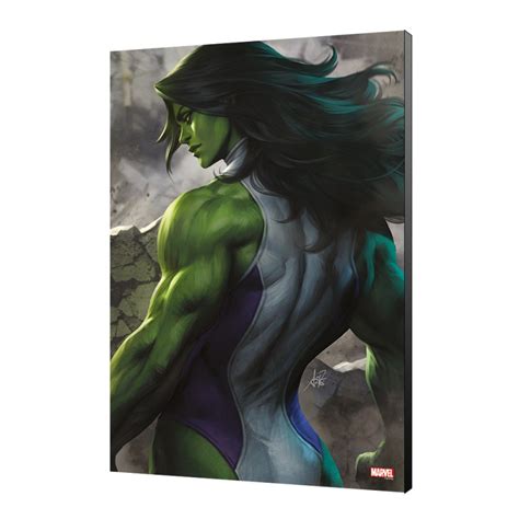 She Hulk 05 Artgerm 35x50cm Wood Panel Semic Studio