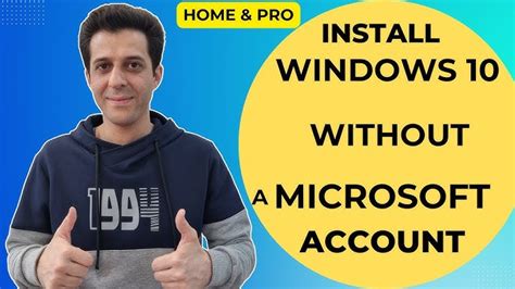 install windows 10 without a microsoft account bald nerd