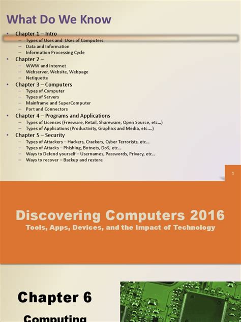 What Do We Know Chapter 1 Intro Pdf Random Access Memory