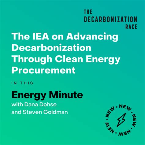 Energy Minute The Iea On Advancing Decarbonization Through Clean Energy Procurement Cleartrace