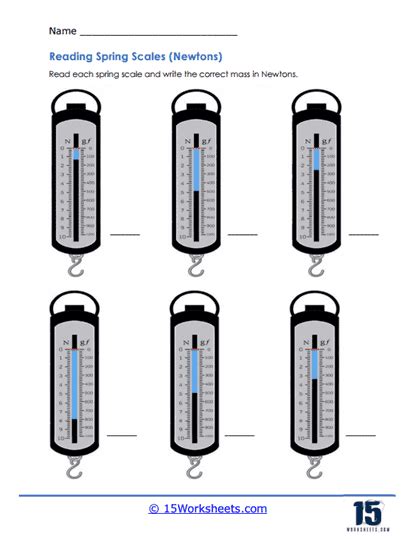 Reading Spring Scales Worksheets 15