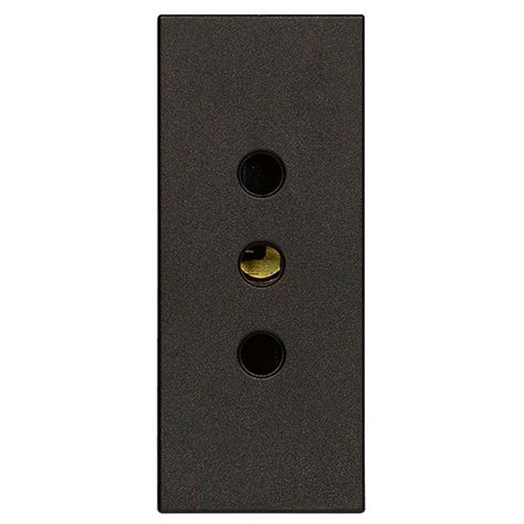 Vimar Line Socket 10a 2p E P11 Black 30201 G Buy Online Matyco