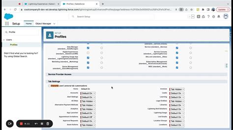 Salesforce Users Missing Tabs Youtube