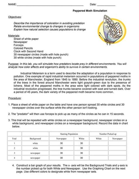 Peppered Moth Simulation Lab Doc