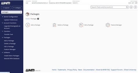 How To Create A Package Within Whm