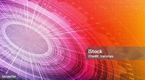 회로 마이크로칩 화려한 배경 디지털 및 통신 개념 디자인 벡터 일러스트 레이 션에 속도 기술에 하이테크 서클 개념에 대한 스톡 벡터 아트 및 기타 이미지 Istock