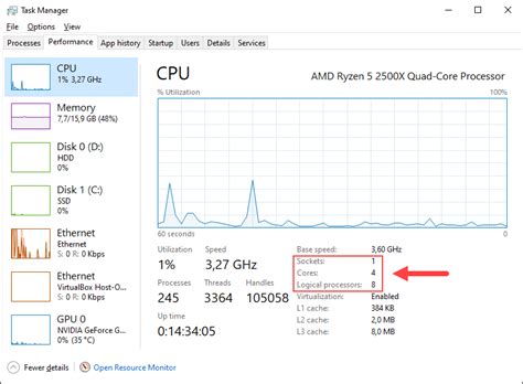 obtaining cpu details in windows