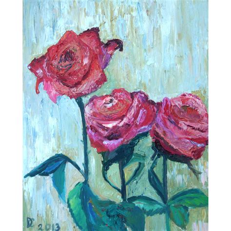 Купить картину Три розы в Москве от художника Ковалёва Дина