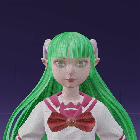 3d Model Clara Valac Vr Ar Low Poly Cgtrader