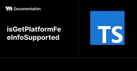 Isgetplatformfeeinfosupported Typescript Sdk