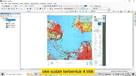 Cara Melakukan Georeferencing Di Arcgis Youtube