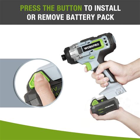 WORKPRO 20V 4.0Ah Lithium-ion Battery Pack