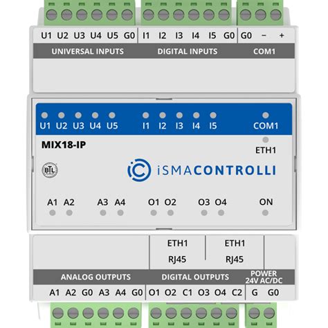 Isma B Mix18 Modules 18 Entrées Sorties Rs485mstp Ou Rs485ip Btib