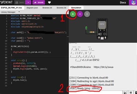 สอน Wokwi Iot Blynk 2 0 บทที่ 1 Esp32 เชื่อมต่อ Blynk 2 0 Server By Narin Damnuy Krurin Medium