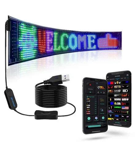 Led Panel 20 X 96 Flexible Led Display Bluetooth App Matrix Pixel