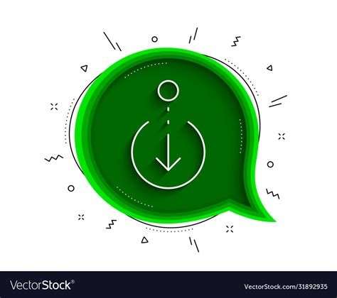 Scroll Down Arrow Line Icon Scrolling Screen Sign Vector Image