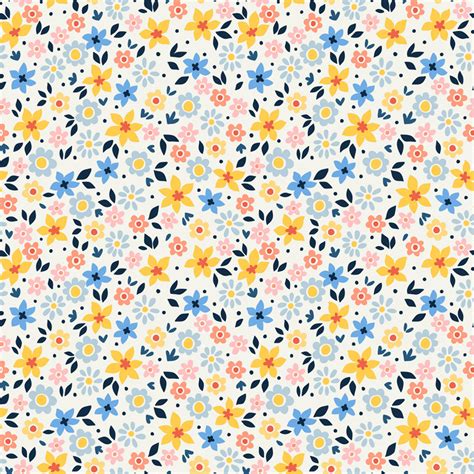 Spring Tiny Floral 100 Quilting Cotton Fabric By The Yard Sew Yours