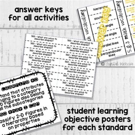 Hierarchy Of 2d Shapes Interactive Notebook Foldable Activities For 5g3