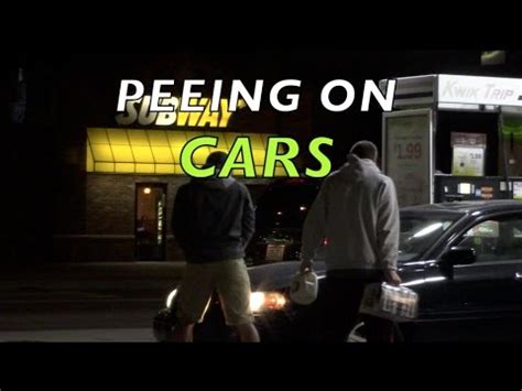 Peeing On Cars Prank Youtube
