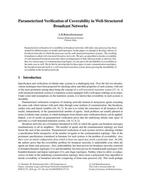 parameterized verification of coverability in well structured broadcast