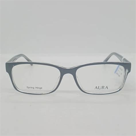 Aura Accessories Nwt Rxable Unisex Aura Eyeglass Frames Aum639 Black Crystal Poshmark
