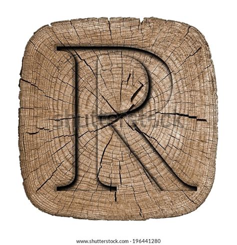 Wooden Alphabet Block Letter R Font Stock Illustration Shutterstock