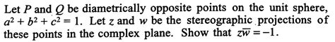 Solved Let P And Q Be Diametrically Opposite Points On The Chegg Com