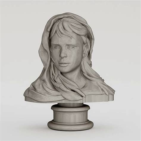 Semi Covered Girl 3d Model