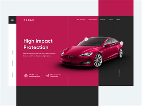 Tesla Website Concept Tesla Web Design Inspiration Concept