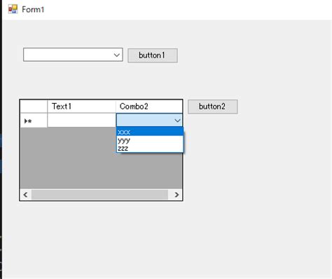 DataGridViewComboBoxColumnでSelectIndexを行いたい