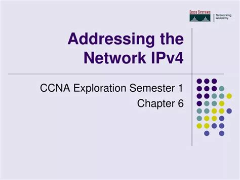 PPT Addressing The Network IPv4 PowerPoint Presentation Free Download ID 1401370