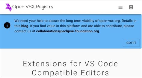Open Vsx Alternative To Vs Code Marketplace Saved From Closure By New