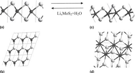 Diagrammatic Representation Of The Mos 2 Trigonal Prismatic Structure