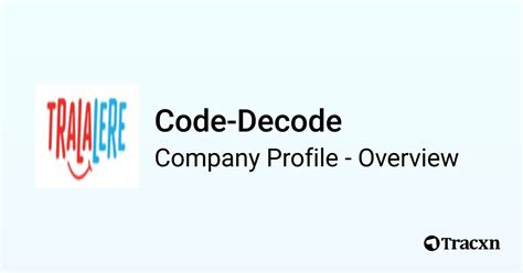 Code Decode 2025 Company Profile Team And Competitors Tracxn