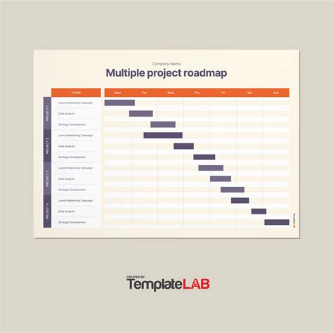 Excel Roadmap Template Free