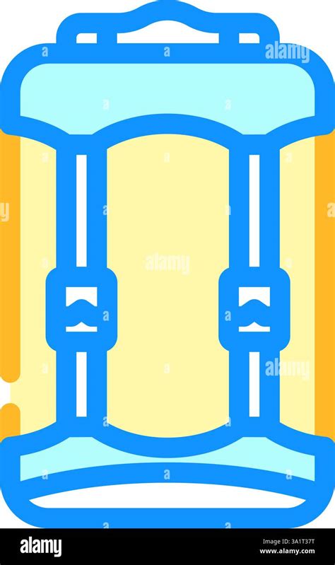 Compression Bag Sleeping Bag Color Icon Vector Illustration Stock Vector Image Art Alamy