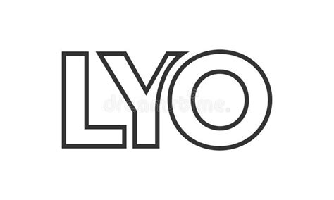 Lyo Logo Design Template With Strong And Modern Bold Text Initial