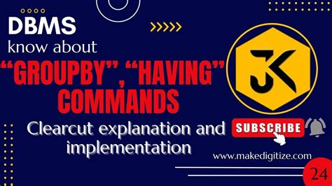 24 Practical Sql Using Group By And Having Clauses Real World Examples Dbms Gate Queries