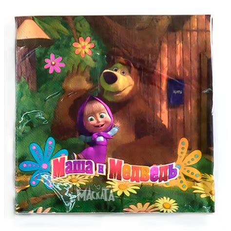 Картонена торта Маша и Мечока Zabavabg