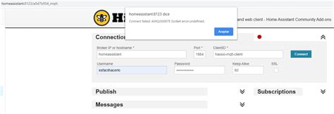 Connect Failed Amqjs0007e Socket Errorundefined · Issue 56 · Hassio