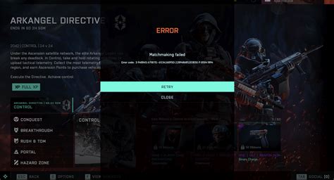 matchmaking failed error r battlefield2042