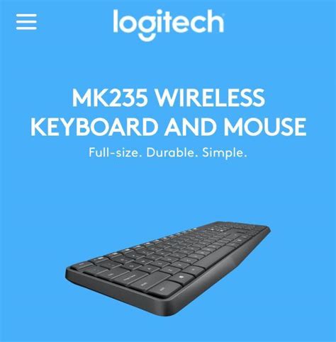 Logitech K235 Wireless Keyboard And Mouse Set Usb Dongle Computers And Tech Parts