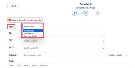 Zoho Mail Integration With Bit Form