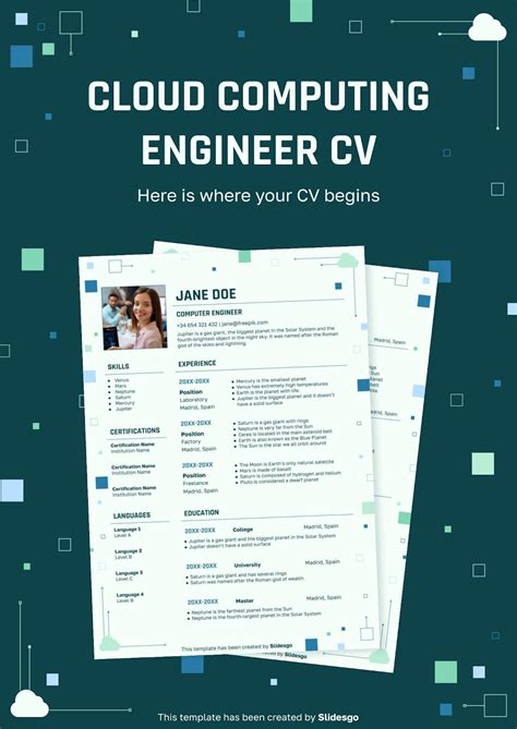 Cloud Computing Engineer CV Presentation