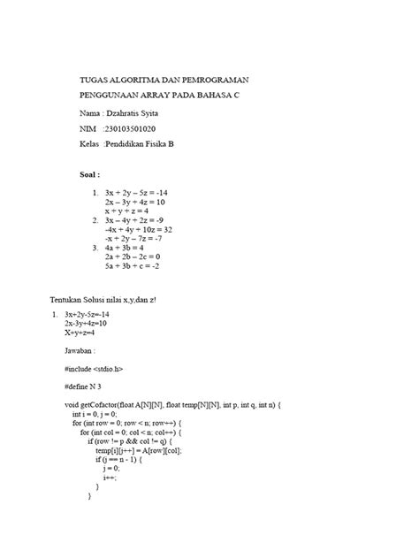 tugas algoritma masriani pdf computer programming
