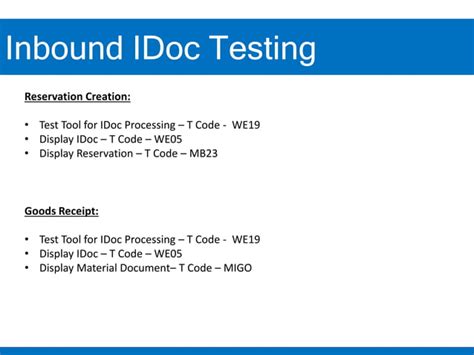 sap inbound idoc pptx operating systems computer software and