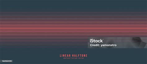 Linear Halftone Pattern Vector Seamless Straight Line Border Abstract Background Stock