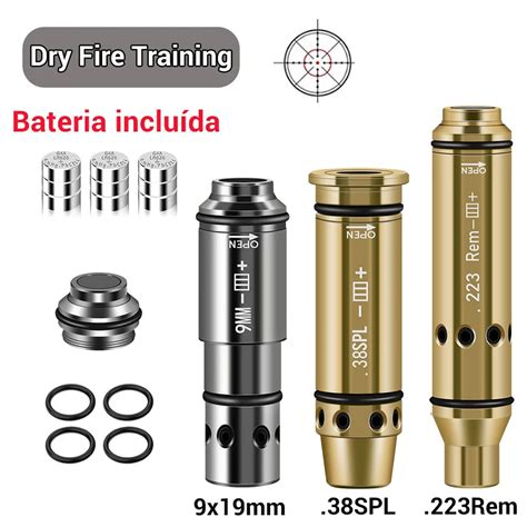 Laser Training Bullet 9mm 38spl 223rem Dry Fire Training Cartridge
